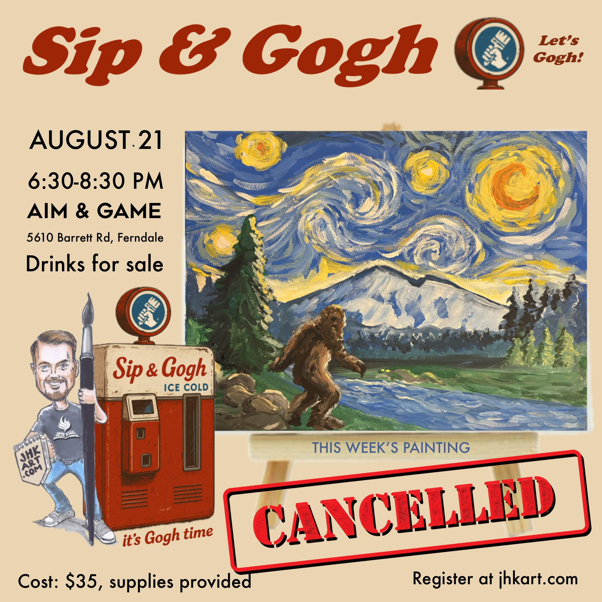 SIP & GOGH PARTIES! – JHK ART